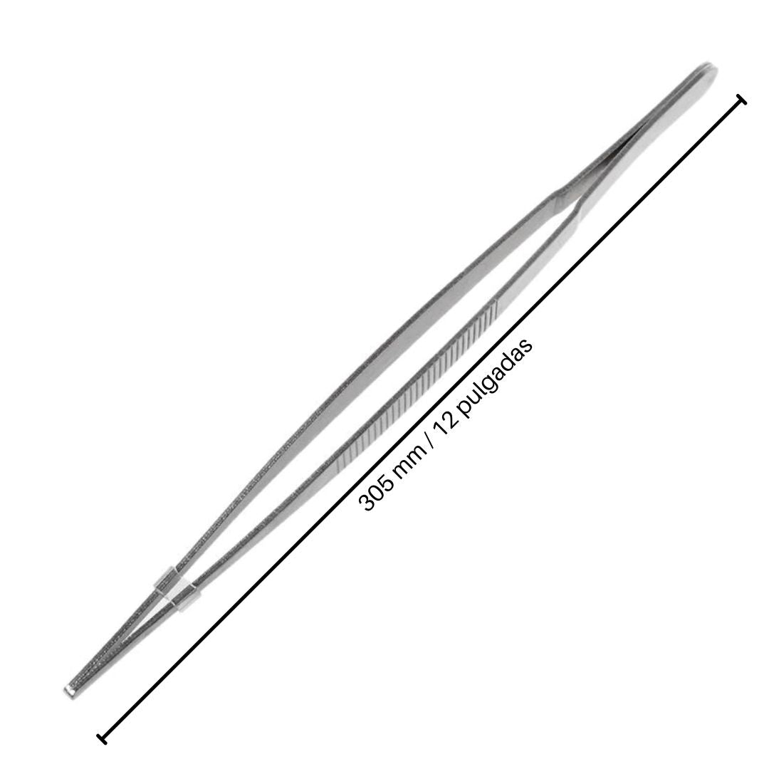 Pinza De Acero Inoxidable Para Cargar Con Punta Roma Chata 12" 305 mm ...